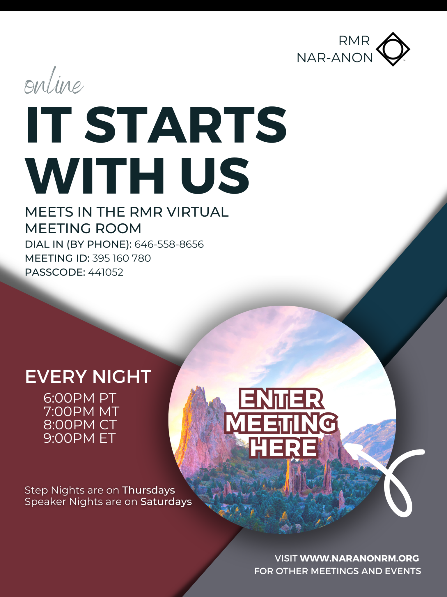 Meetings – Rocky Mountain Region Nar-Anon Family Groups