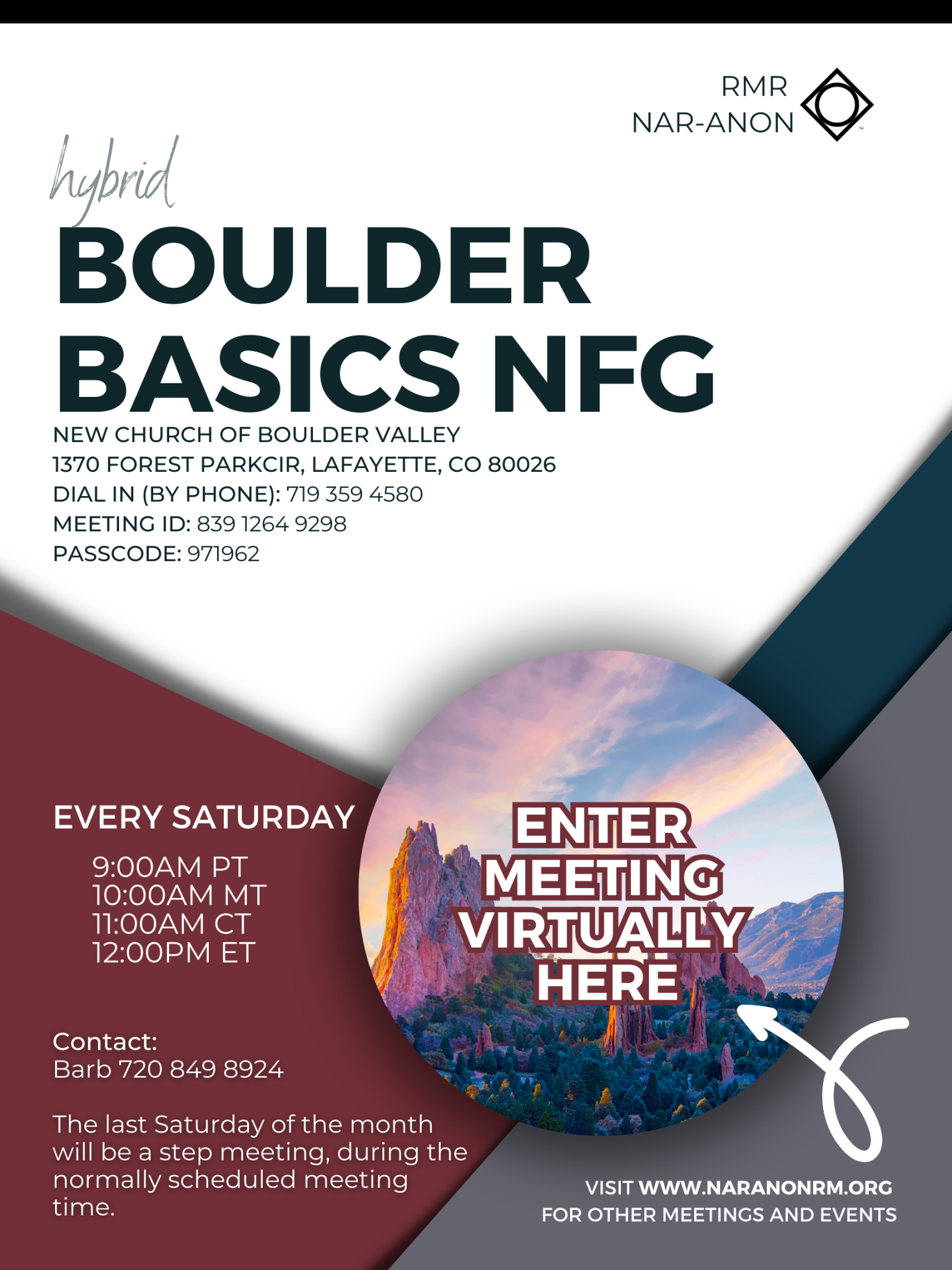 Meetings – Rocky Mountain Region Nar-Anon Family Groups