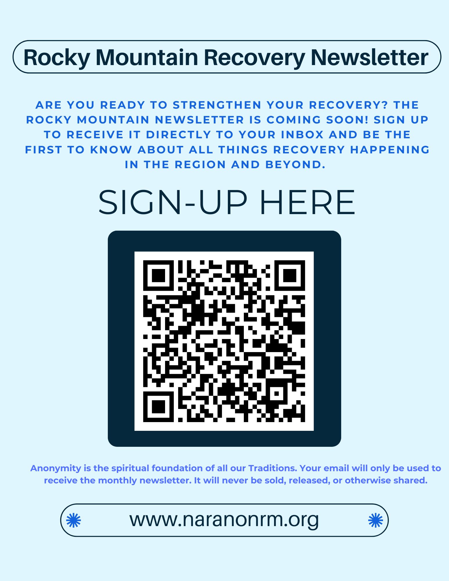 RMR Newsletter – Rocky Mountain Region Nar-Anon Family Groups